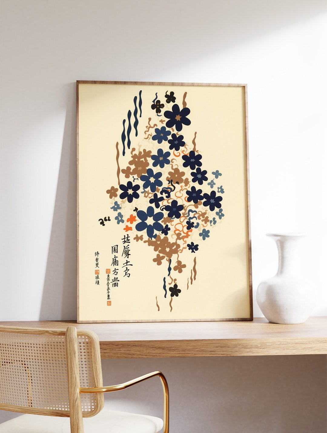 Japanese Floral Art Print, Taguchi Tomoki Poster, Vintage Japanese ...
