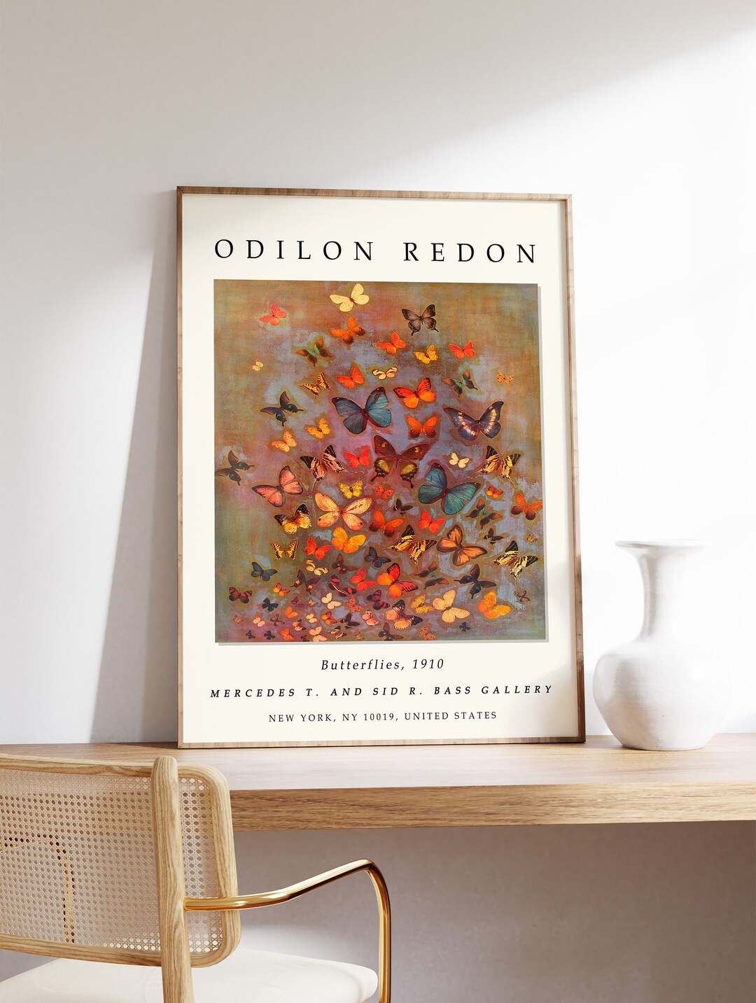 Odilon Redon Poster, Butterflies, Odilon Redon Print, Animal Art ...