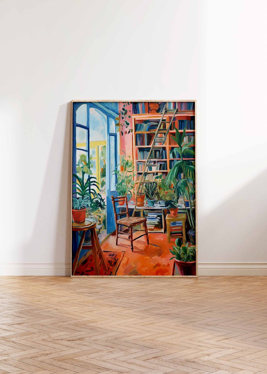 Vintage Library Poster, Book Shop Print, Book Lovers Gift, Reading Gift ...