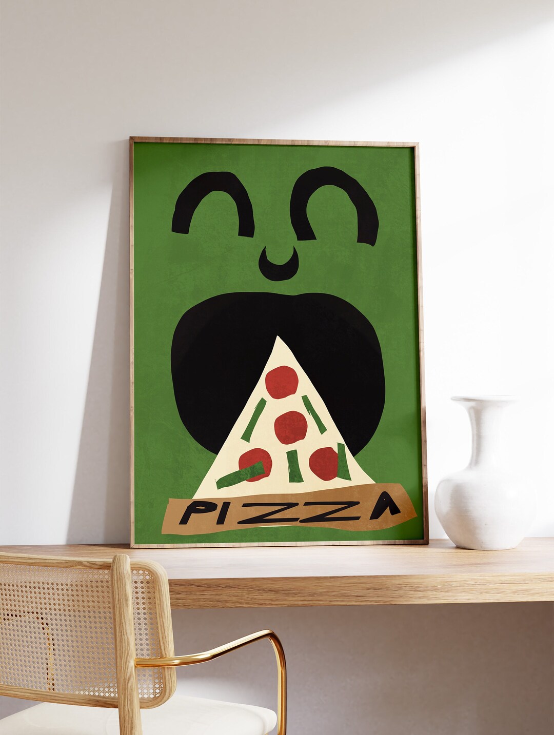 I Love Pizza Poster, Pizza Print, Food Art, Kitchen Decor, Food and ...