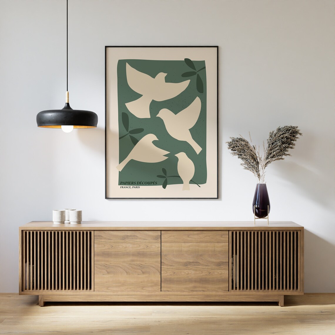 Dove Illustration Poster Bird Wall Art Animal Decor | Etsy