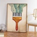 Music Wall Art, Piano Paintbrush Art Print, Music Decor, Music Gift ...