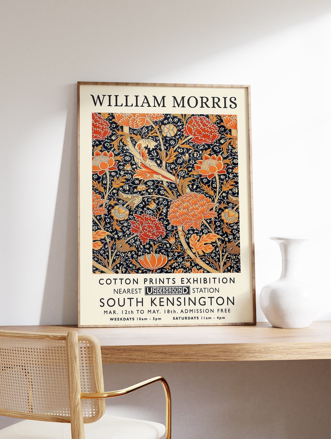 William Morris Poster, William Morris Exhibition Print, William Morris ...