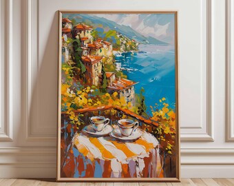 Coffee Poster, Italian Espresso Print, Kitchen Decor, Retro Coffee Art ...