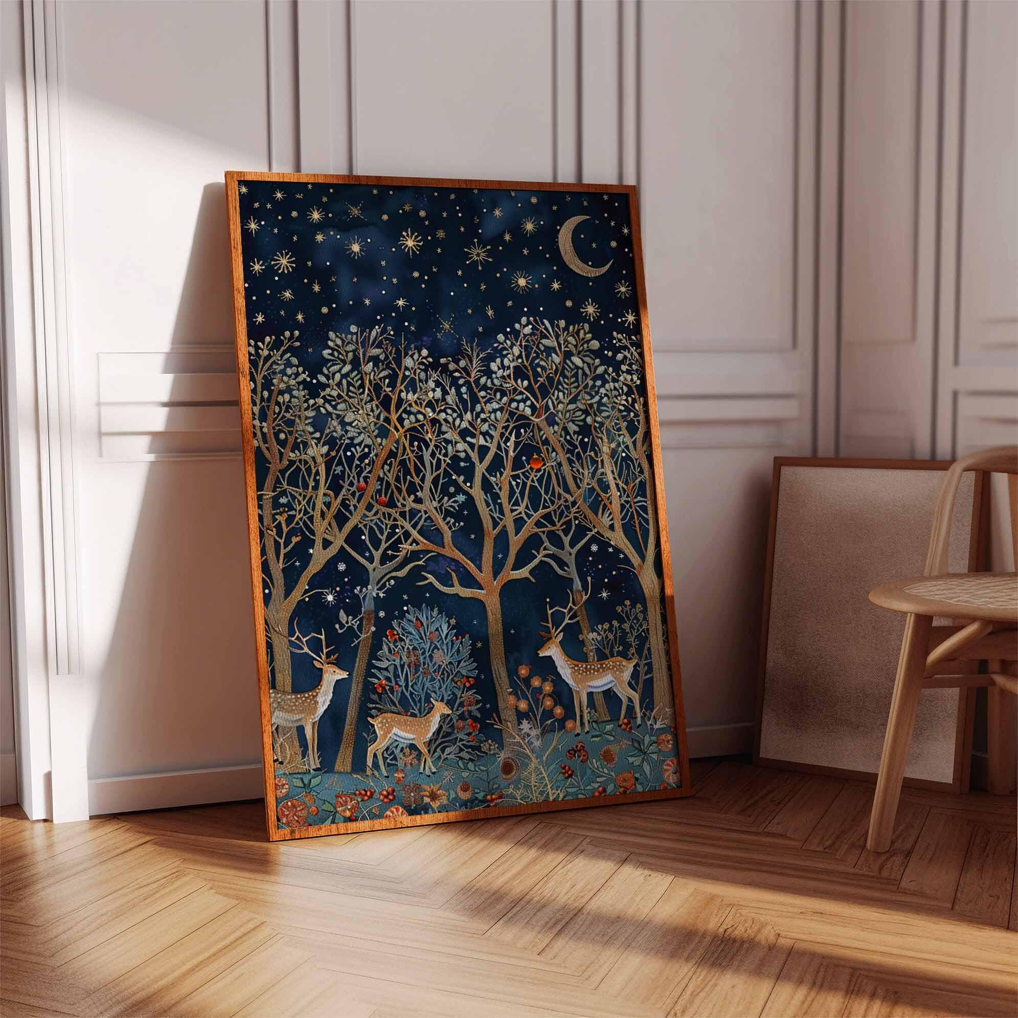 Christmas Poster, Christmas Wall Art, Festive Decor, Winter Art, Winter ...