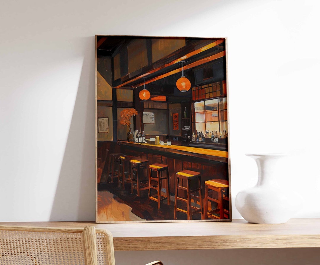 Japanese Izakaya Bar Poster, Tokyo Bar Art, Japanese Poster, Tokyo ...
