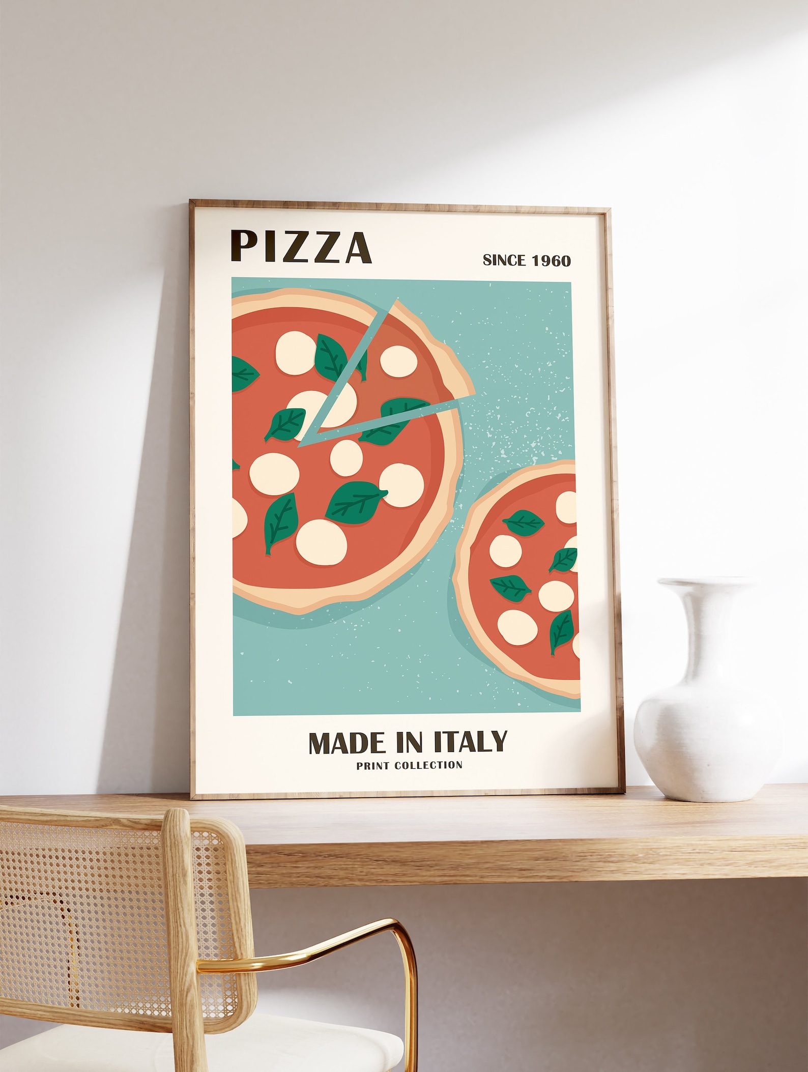Pizza Food Art Pizza Print Italian Food Market Print Food - Etsy UK