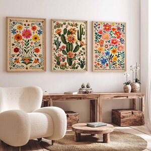 Vintage Set of 3 Mexican Posters, Mexican Prints, Mexican Decor ...