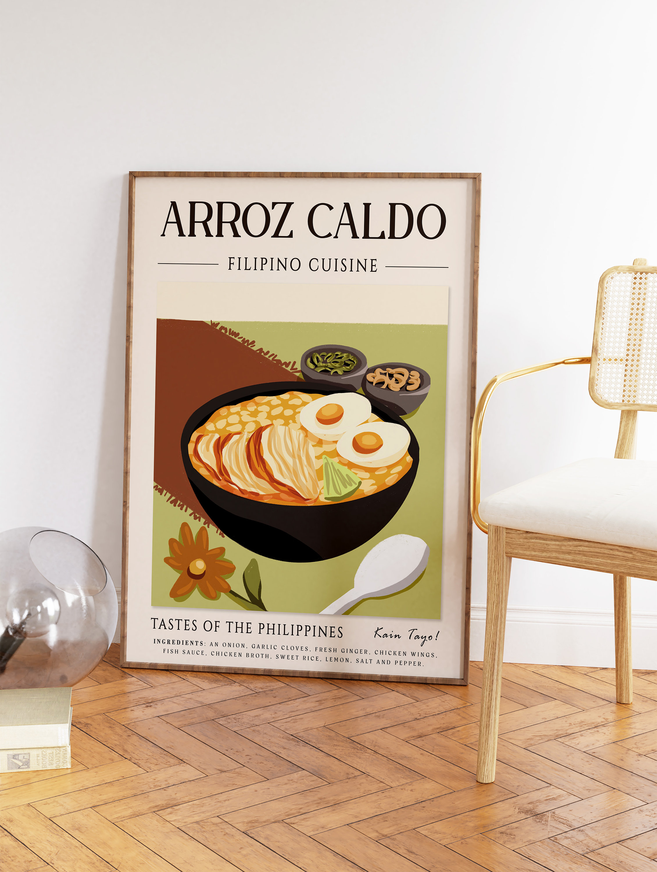 Arroz Caldo Filipino Food Poster, Kitchen Decor Print - Etsy UK
