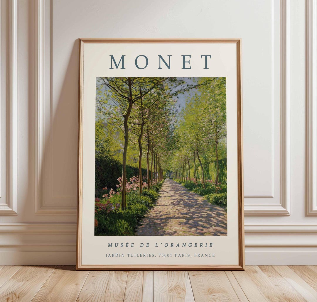 Claude Monet Poster, Monet Print, Botanical Poster, Floral Decor ...