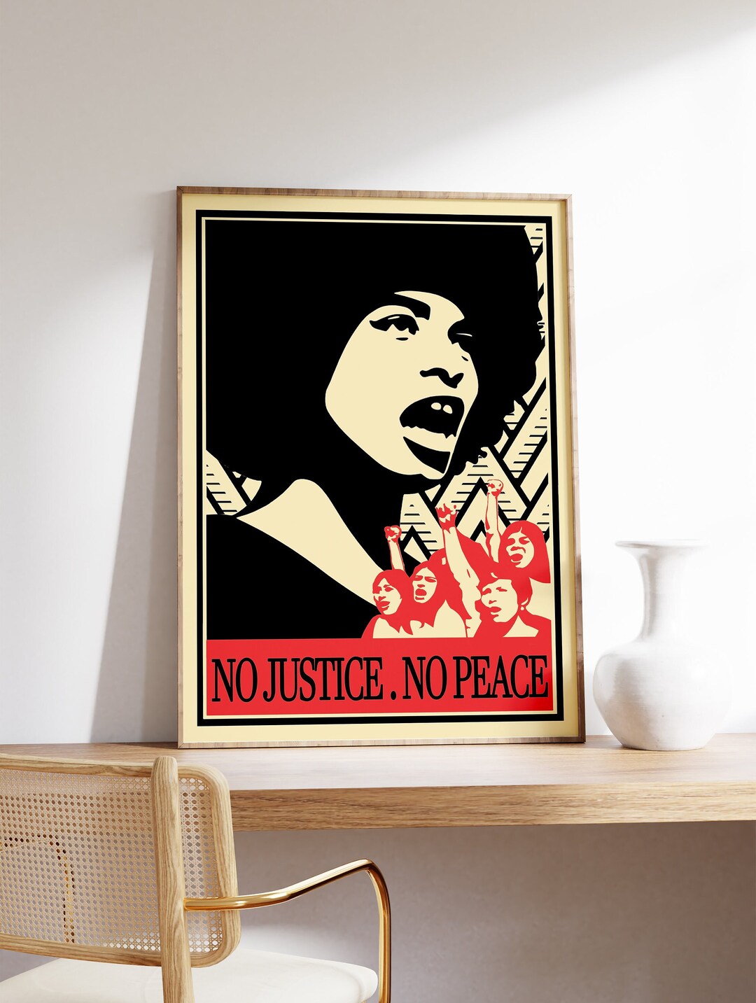 No Justice No Peace Poster, Diversity and Inclusion Wall Print ...