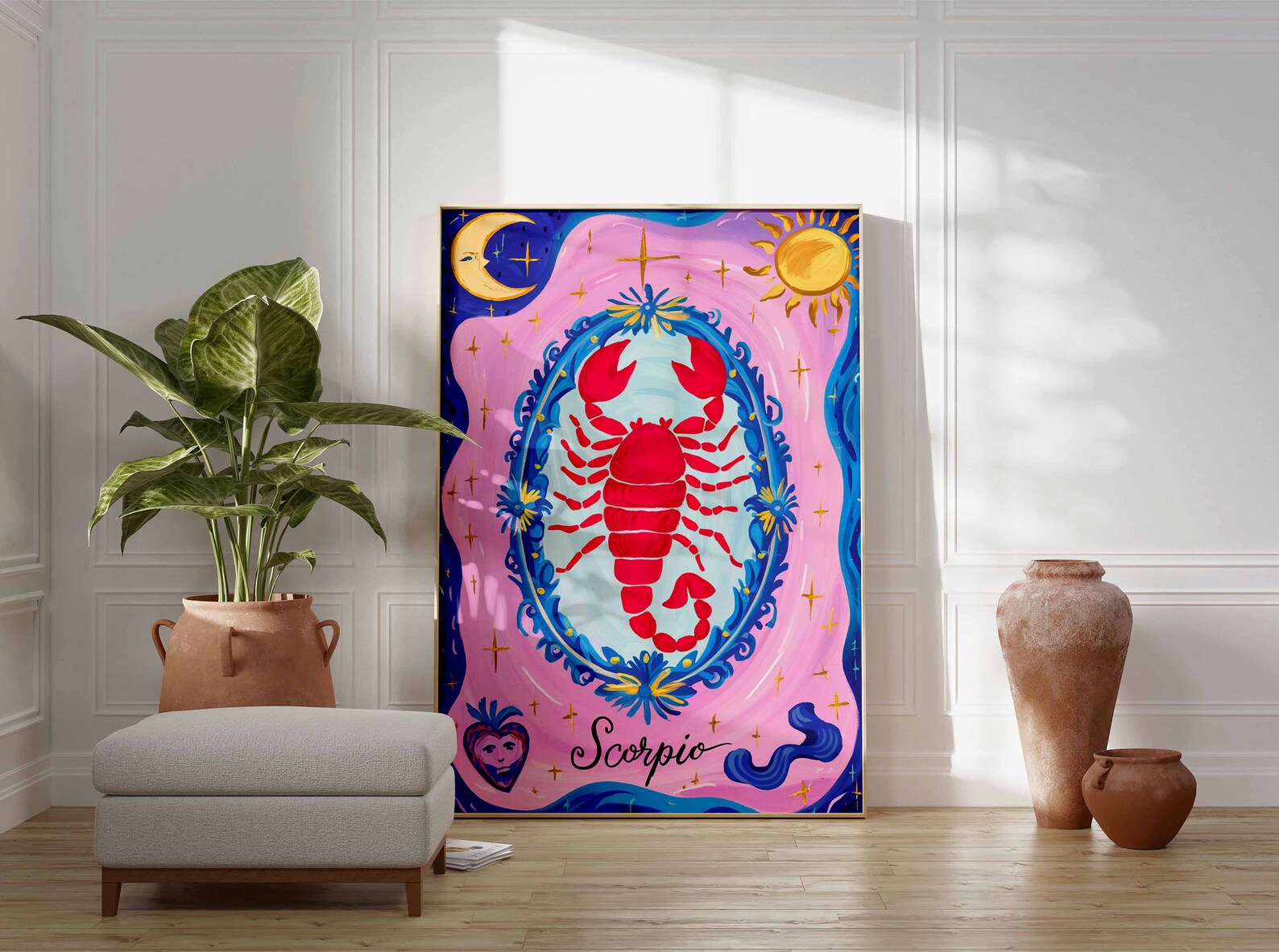 Scorpio Poster, Star Sign Poster, Zodiac Print, Birthday Gift ...
