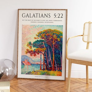 Bible Verse Poster, Bible Art, Paul Signac Art, Pointillism Art ...