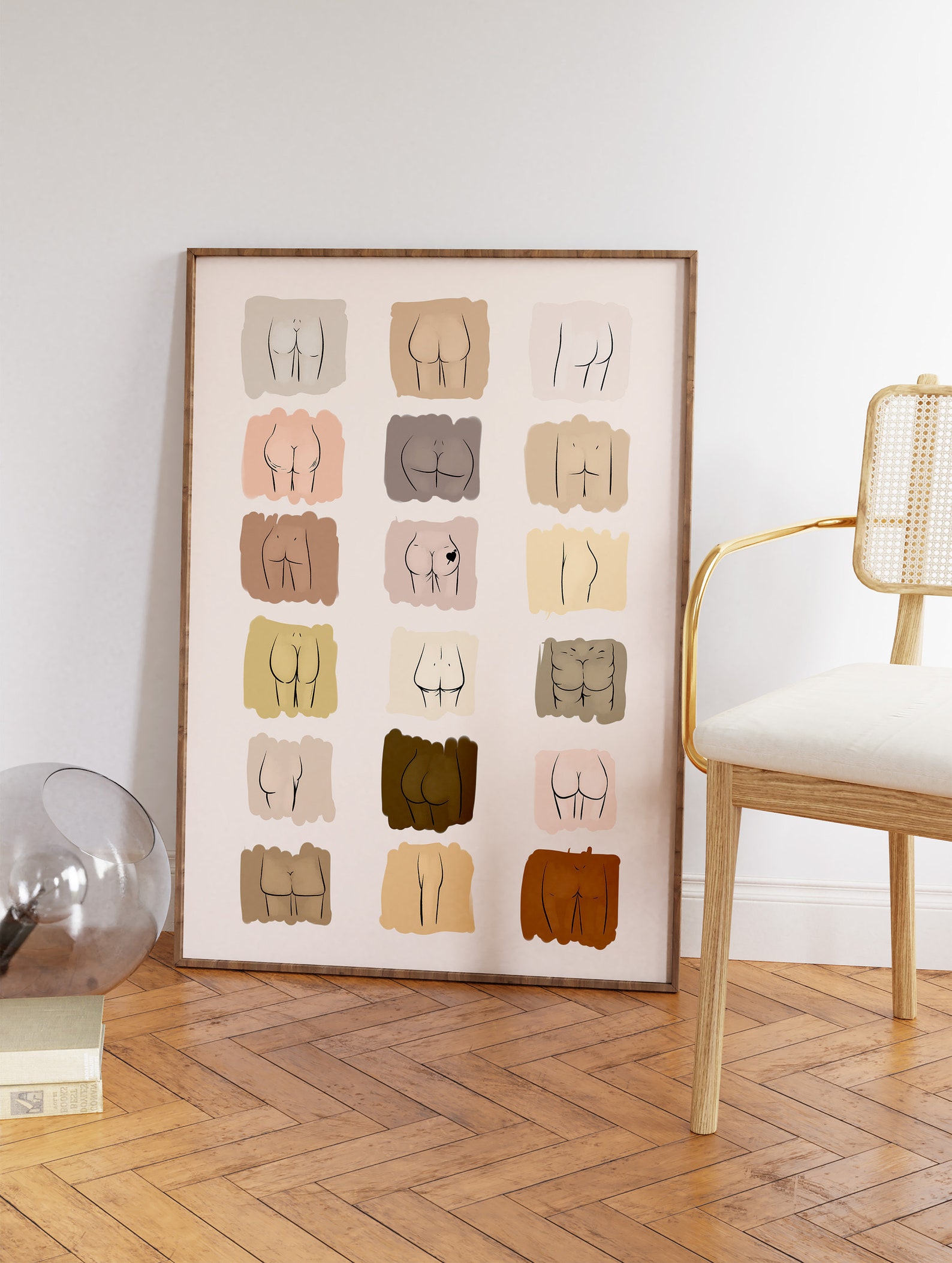 Female Bums Body Art Feminine Art Feminist Ass Wall Art - Etsy