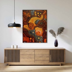 Aboriginal Print, Cultural Wall Art, Indigenous Poster, Tribal Decor ...
