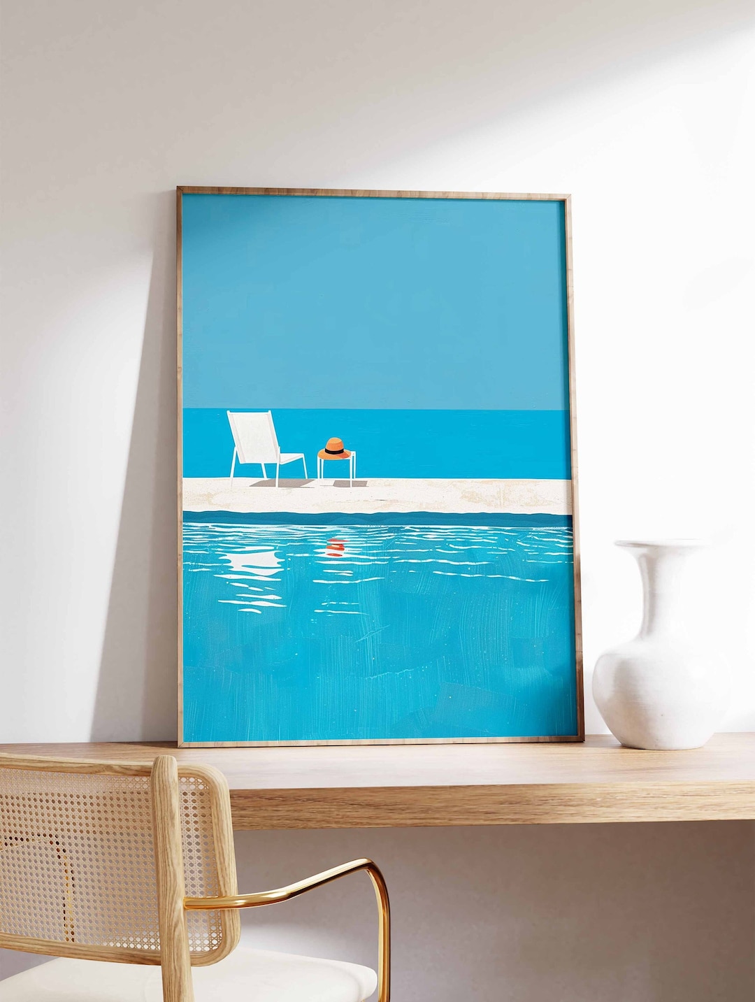 Swimming Pool Wall Art, Swimming Art Print, Swimming Poster, Blue Art ...