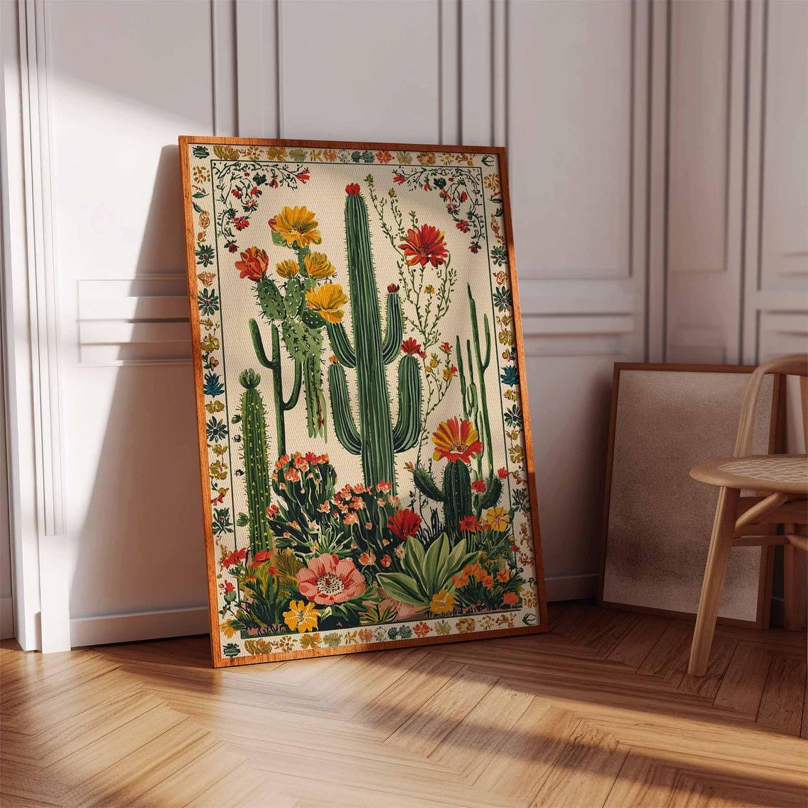 Vintage Mexican Poster, Cactus Print, Mexican Prints, Mexican Decor ...