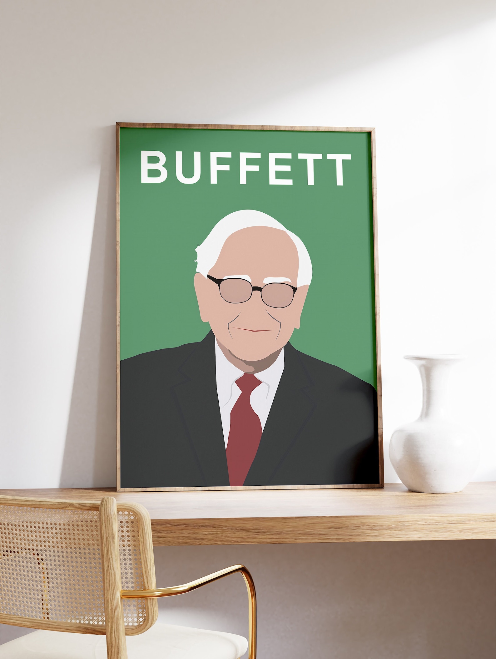 Warren Buffett Art Print, Stock Market Decor - Etsy