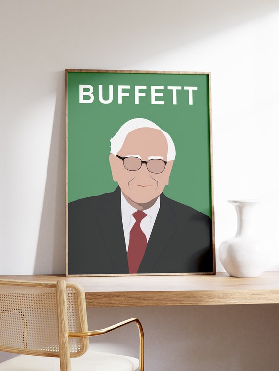 Warren Buffet Print Warren Buffet Poster Stock Market - Etsy