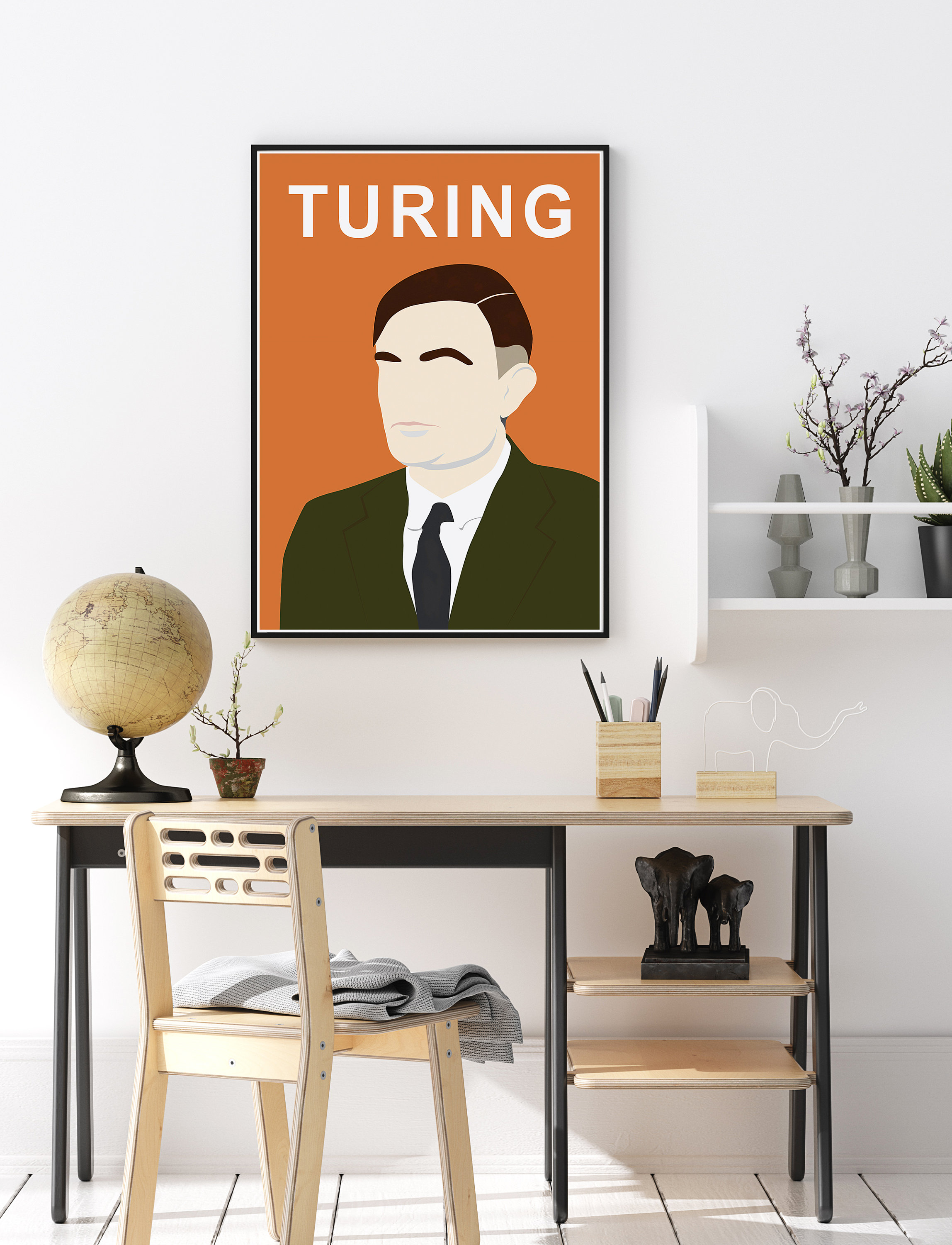 Alan Turing Print Alan Turing Poster LGBT Art WW11 - Etsy UK