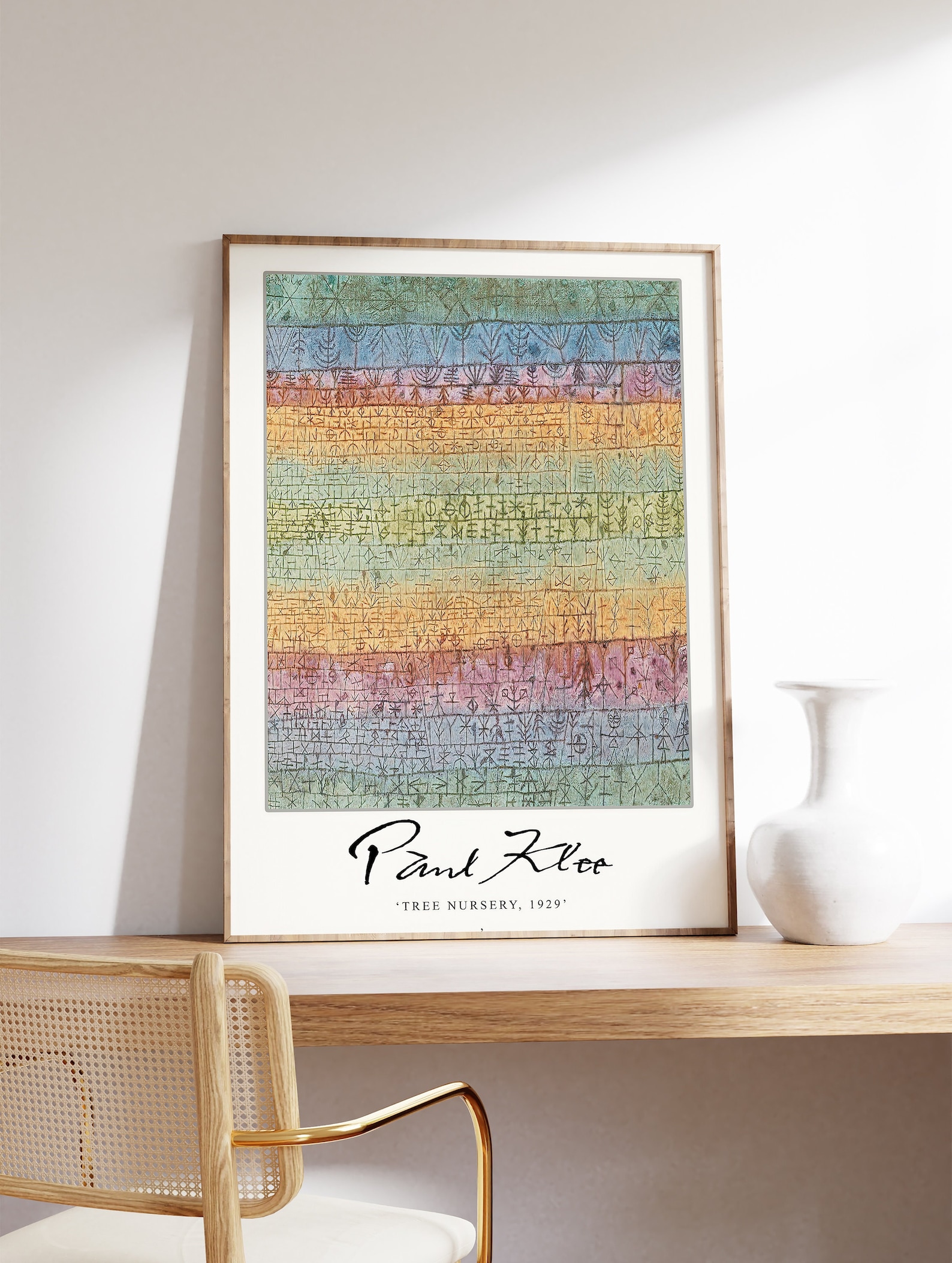 Paul Klee Exhibition Poster, Tree Nursery, Paul Klee Art Print ...