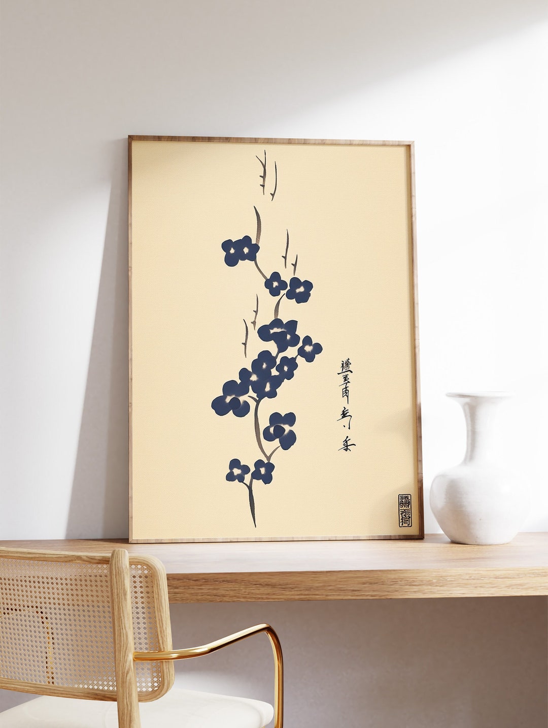Japanese Floral Art Print, Taguchi Tomoki Poster, Vintage Japanese ...