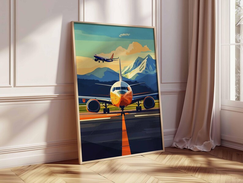 Aviation Poster, Aircraft Print, Vintage Plane Wall Art, Pilot Decor ...