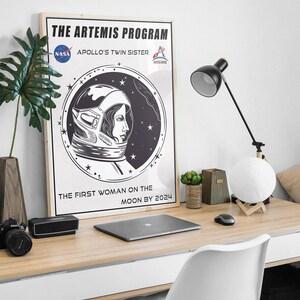 Nasa Space Poster, Artemis Female Astronaut Project, Female Equality ...