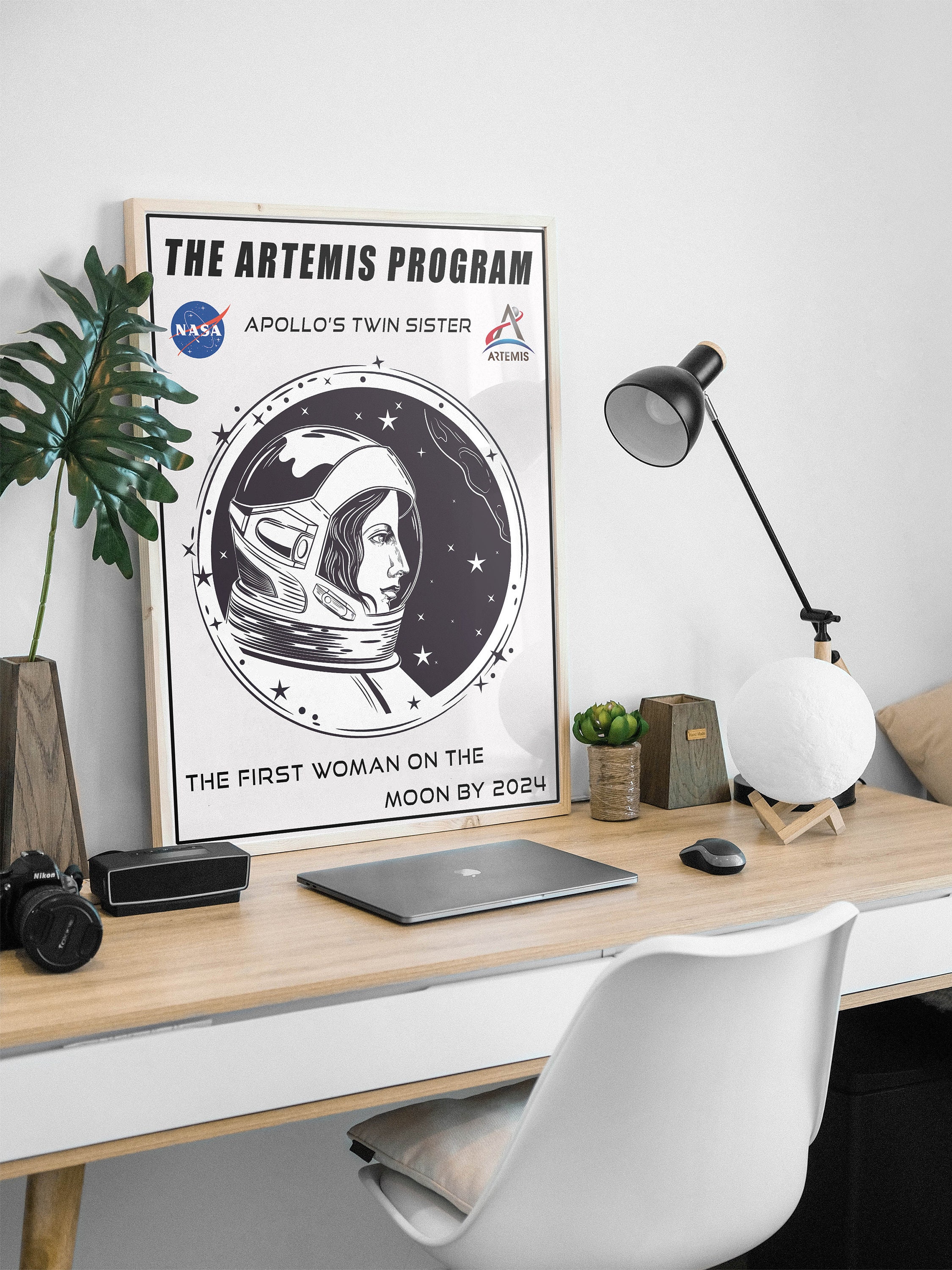 Nasa Space Poster Artemis Female Astronaut Project Female | Etsy