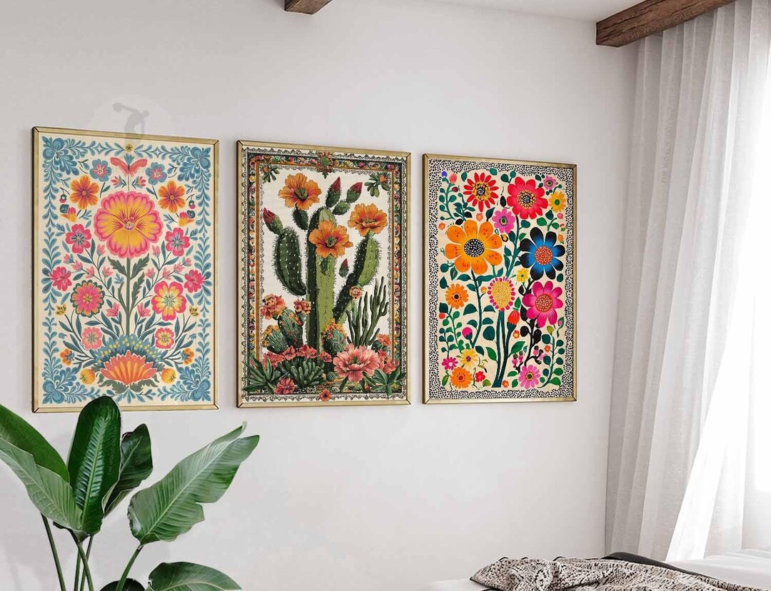 Vintage Set of 3 Mexican Posters, Mexican Prints, Mexican Decor ...