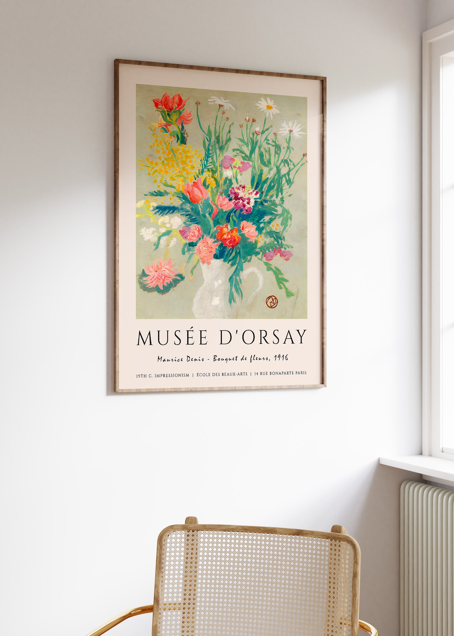 Maurice Denis Art Poster, Bouquet De Fleurs, French Impressionist Print ...