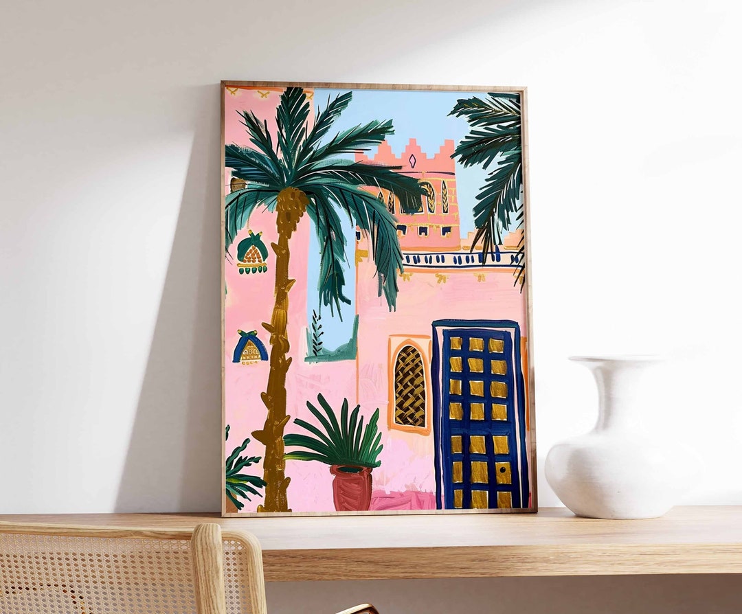 Islamic Poster, Middle Eastern Decor, Botanical Print, Arabic Wall Art ...