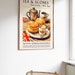 British Tea and Scones Poster, British Food Print, English Food Poster ...