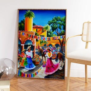 Mexican Culture Poster, Colourful Mexican Art Prints, Traditional ...