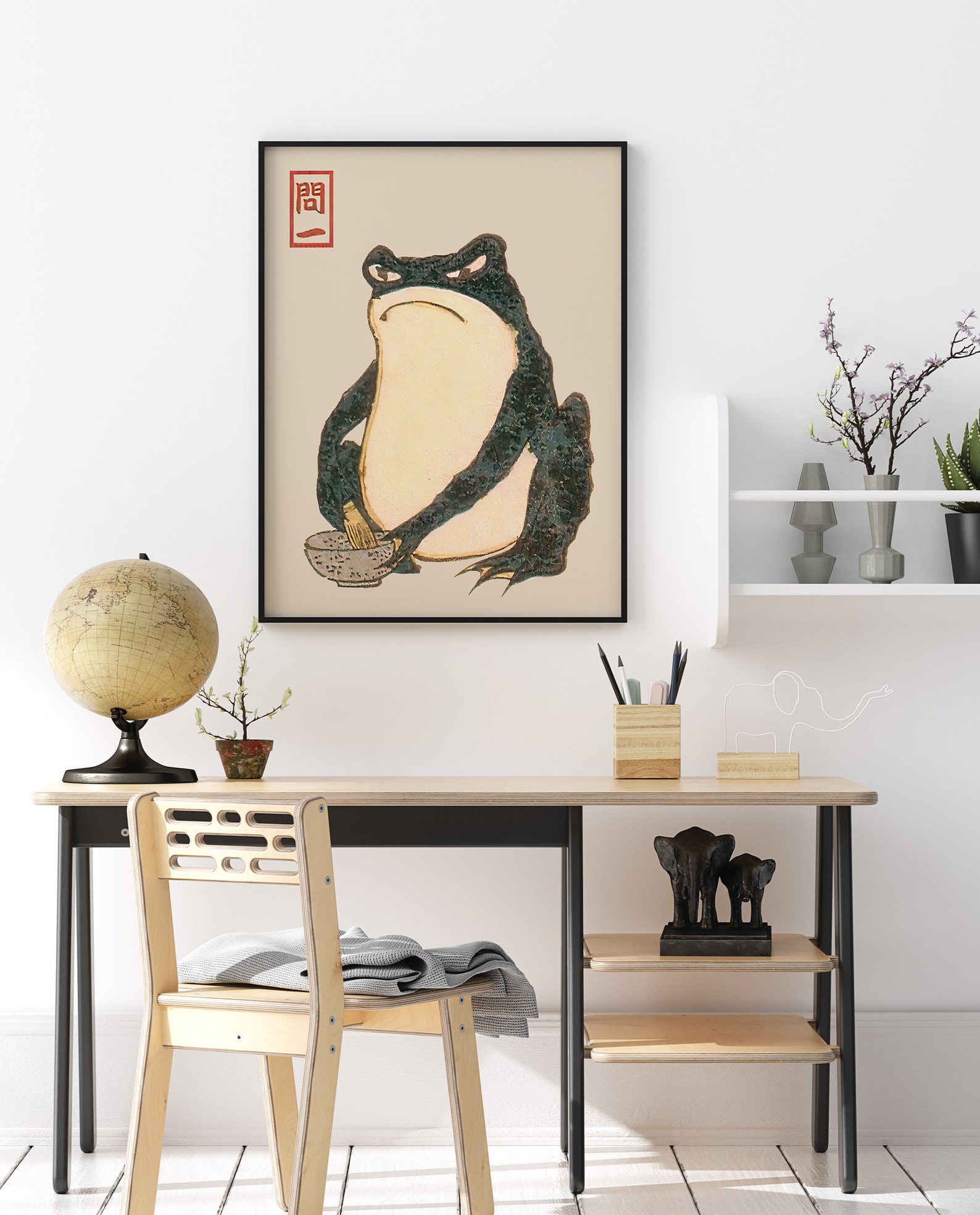 Matsumoto Hoji Art Print Japanese Frog Poster Frog - Etsy