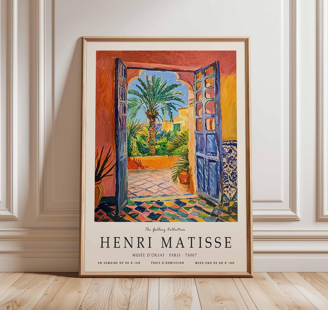 Henri Matisse Abstract Poster, Matisse Decor, Floral Wall Art, Boho ...