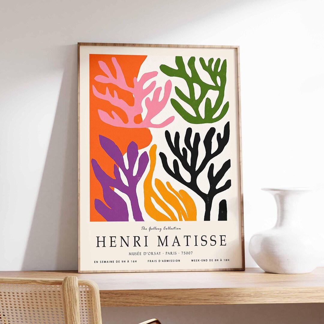 Henri Matisse Poster, Matisse Decor, Floral Wall Art, Boho Decor ...