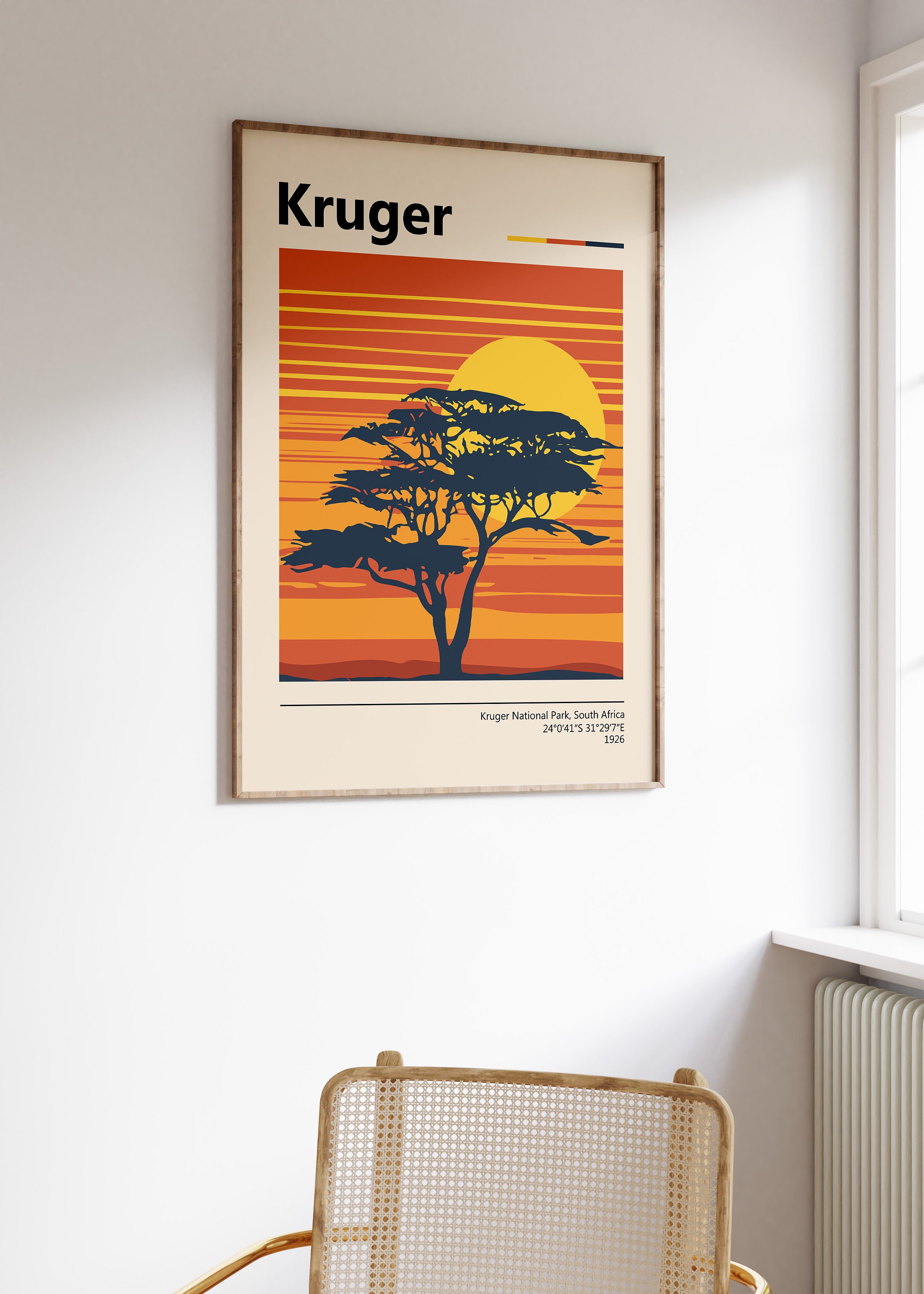 Kruger National Park Poster, Kruger National Park Travel Print, South ...