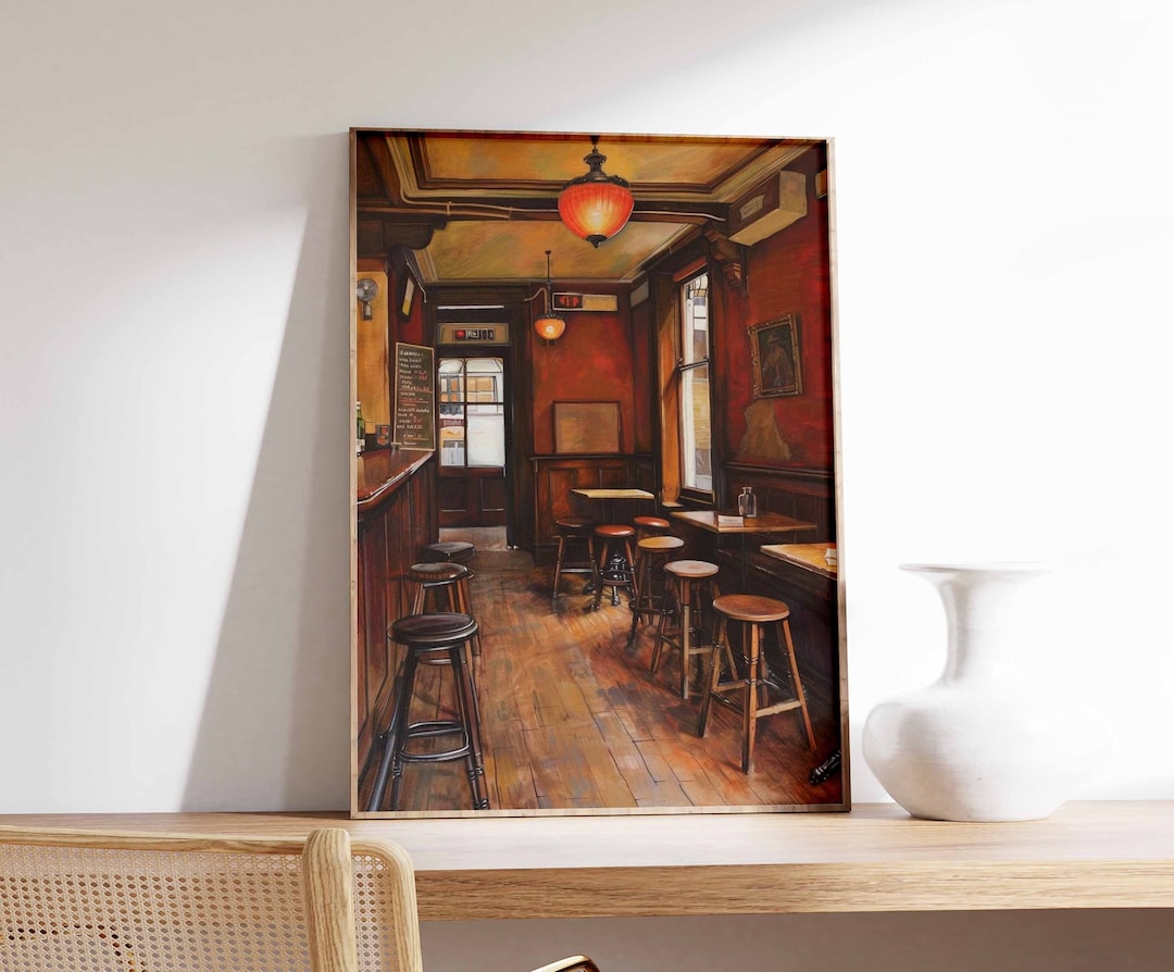 Vintage London Pub Poster, London Pub Print, British Pub Decor, Pub Art ...