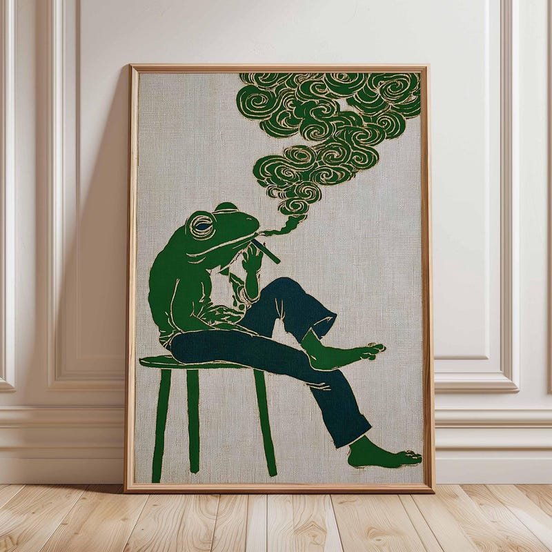 Japanese Funky Wall Art - Etsy UK