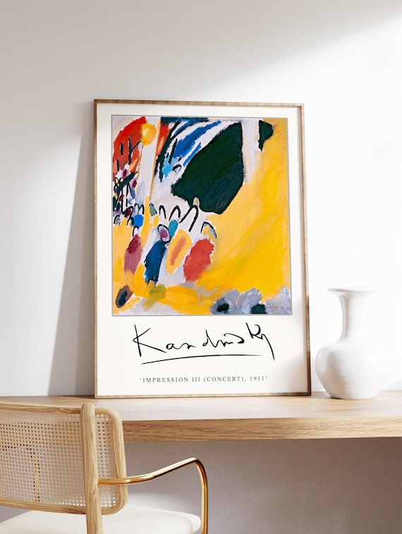 Wassily Kandinsky Poster Kandinsky Exhibition Print | Etsy
