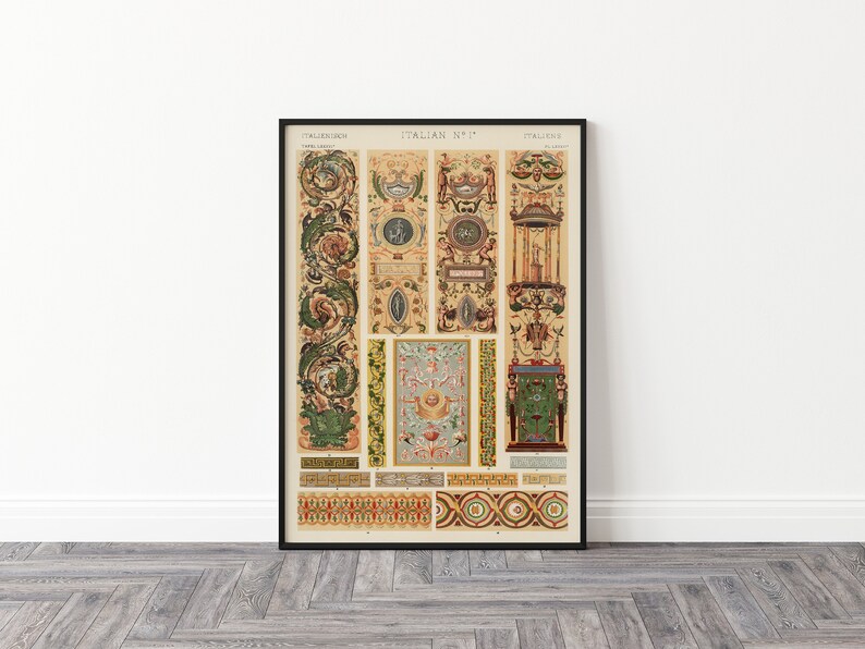 Vintage Magazine Poster Classical Italian Wall Print Italian - Etsy