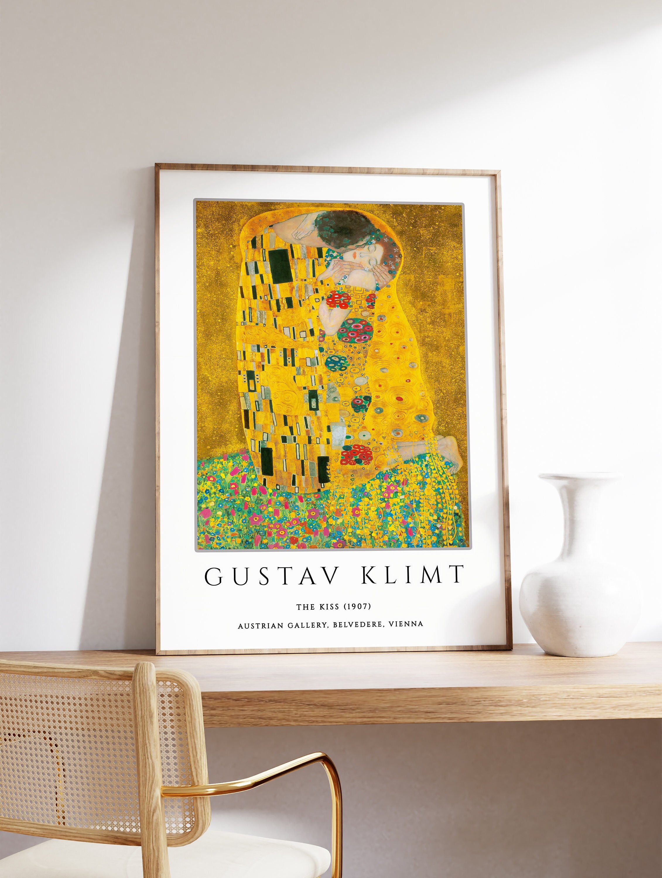 Digital Prints Art & Collectibles Classic Portrait Klimt The Kiss ...