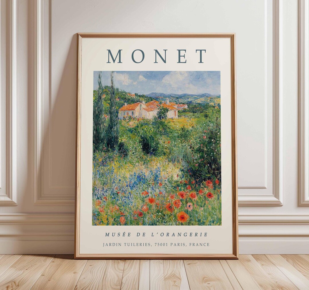Claude Monet Poster, Monet Print, Botanical Poster, Floral Wall Art ...