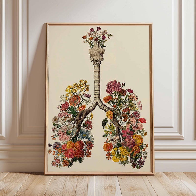 Science Art Lungs - Etsy UK