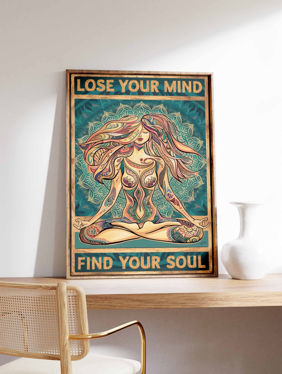 Lose Your Mind Find Your Soul Poster, Spiritual Print, Yoga Poster ...
