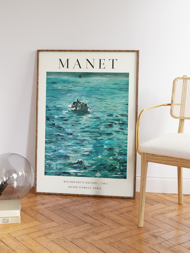 Edouard Manet Poster Rocheforts Escape Edouard Manet Art - Etsy