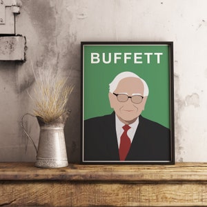 Warren Buffet Print, Warren Buffet Poster, Stock Market Poster ...