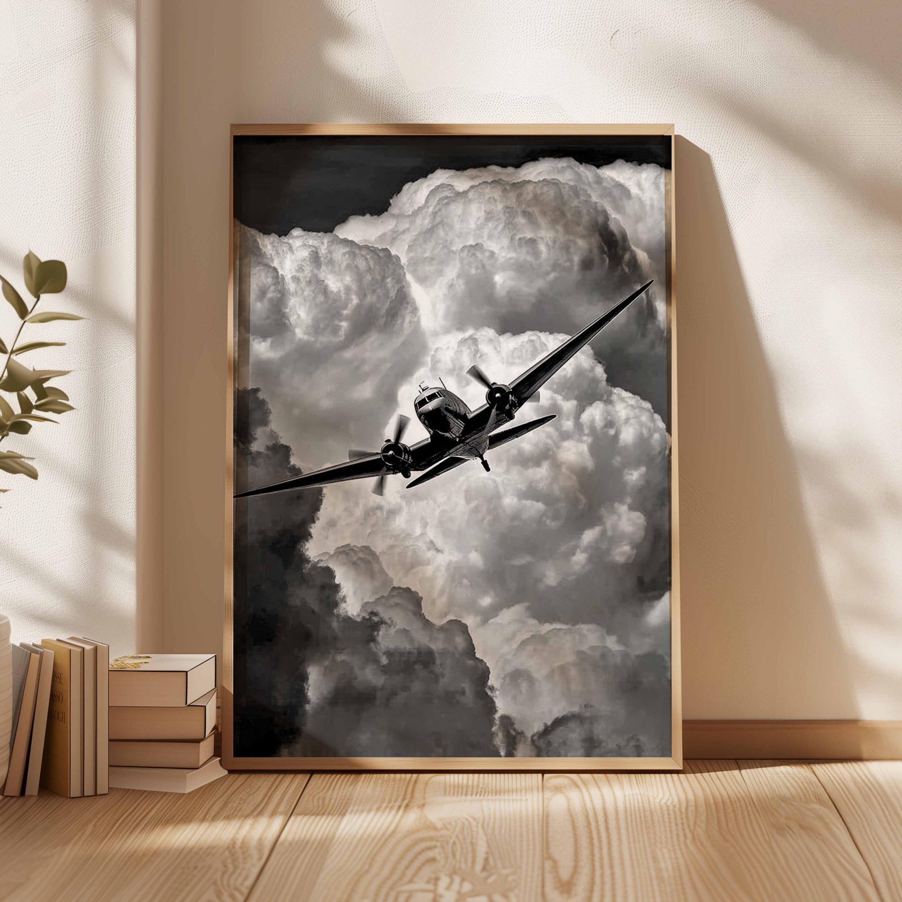Aviation Wall Art, WWII Aviation Poster, Vintage Airplane Print ...
