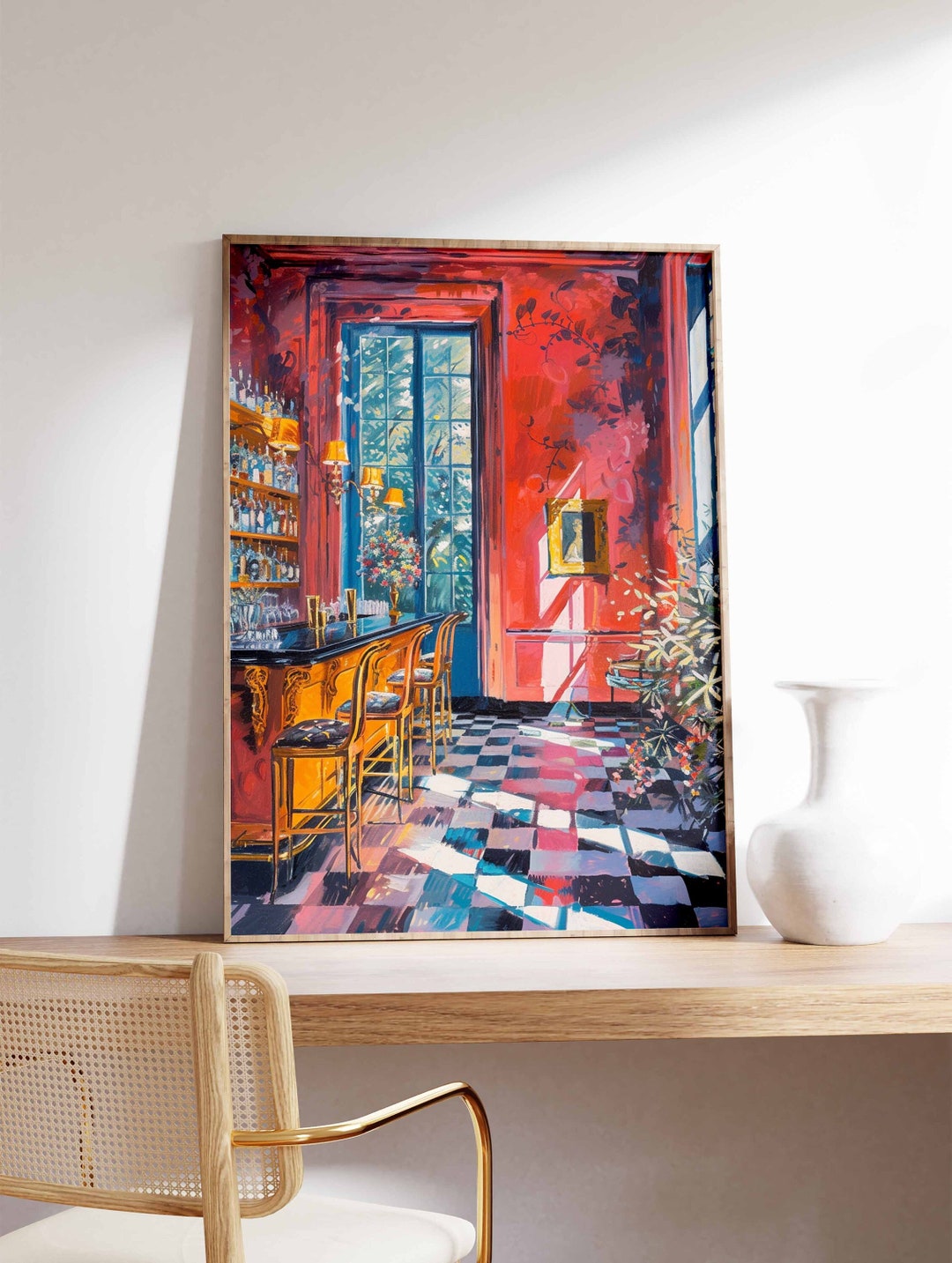 Retro Cocktail Bar Print, Vintage Cocktail Poster, Food and Drink Art ...